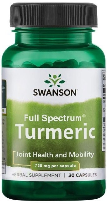 Turmeric, 720 mg, 30 капсули, Swanson | Ozone.bg