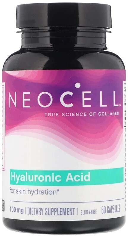 Hyaluronic Acid, 100 mg, 60 капсули, NeoCell | Ozone.bg