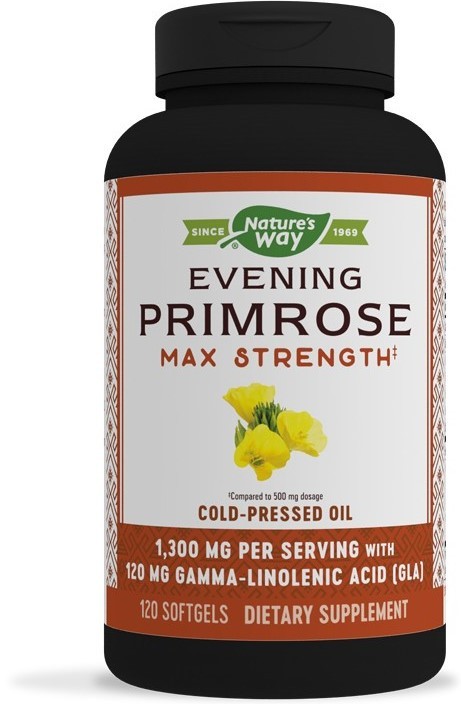 Evening Primrose, 1300 mg, 120 капсули, Nature's Way | Ozone.bg