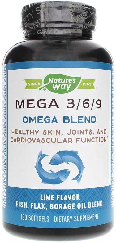 Mega 3/6/9 Omega Blend, 90 капсули, Nature's Way | Ozone.bg