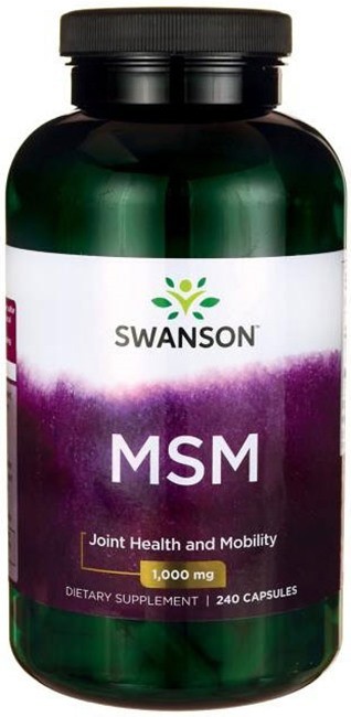 MSM, 1000 mg, 240 капсули, Swanson | Ozone.bg