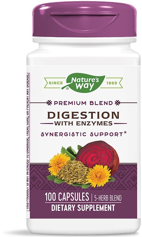 Digestion with Enzymes, 100 капсули, Nature’s Way | Ozone.bg