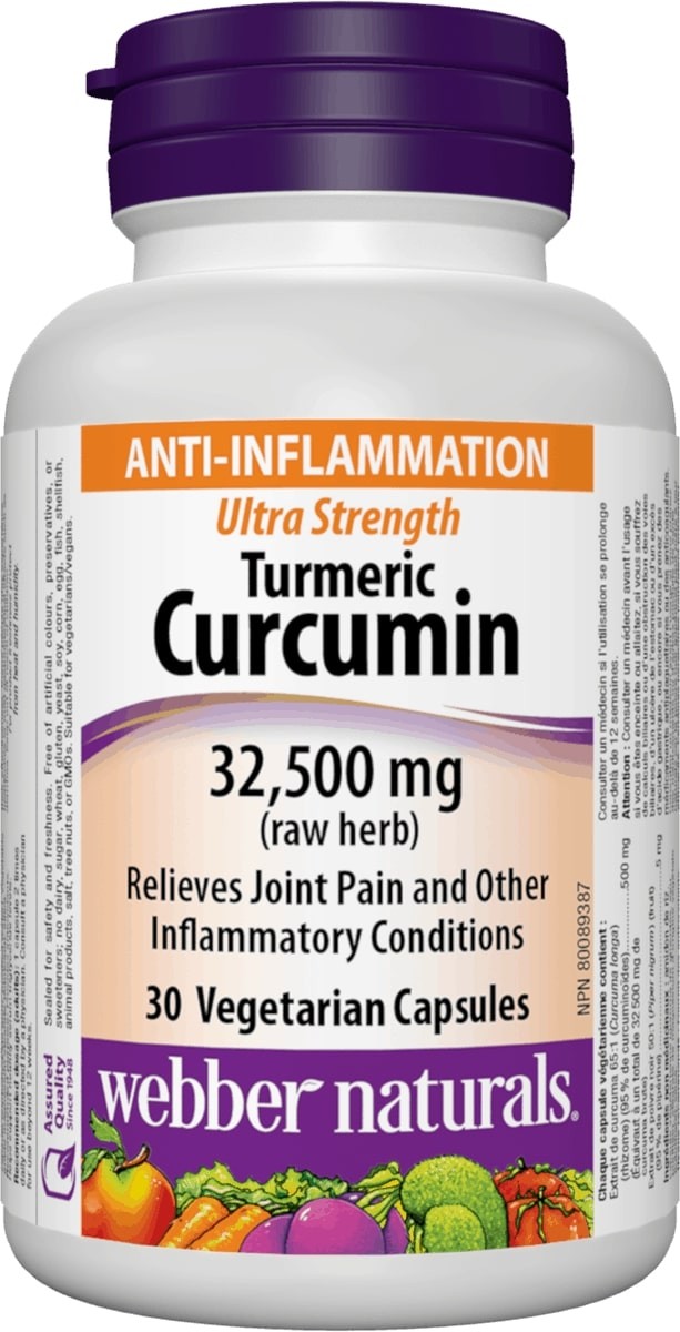 Turmeric Curcumin, 500 mg, 30 капсули, Webber Naturals | Ozone.bg