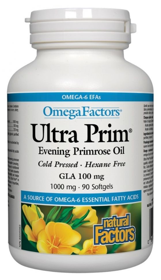 Ultra Prim, 1000 mg, 90 софтгел капсули, Natural Factors | Ozone.bg