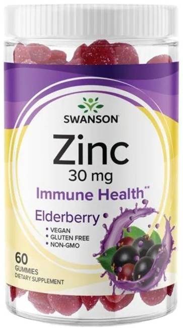 Zinc, 60 дъвчащи таблетки, Swanson | Ozone.bg