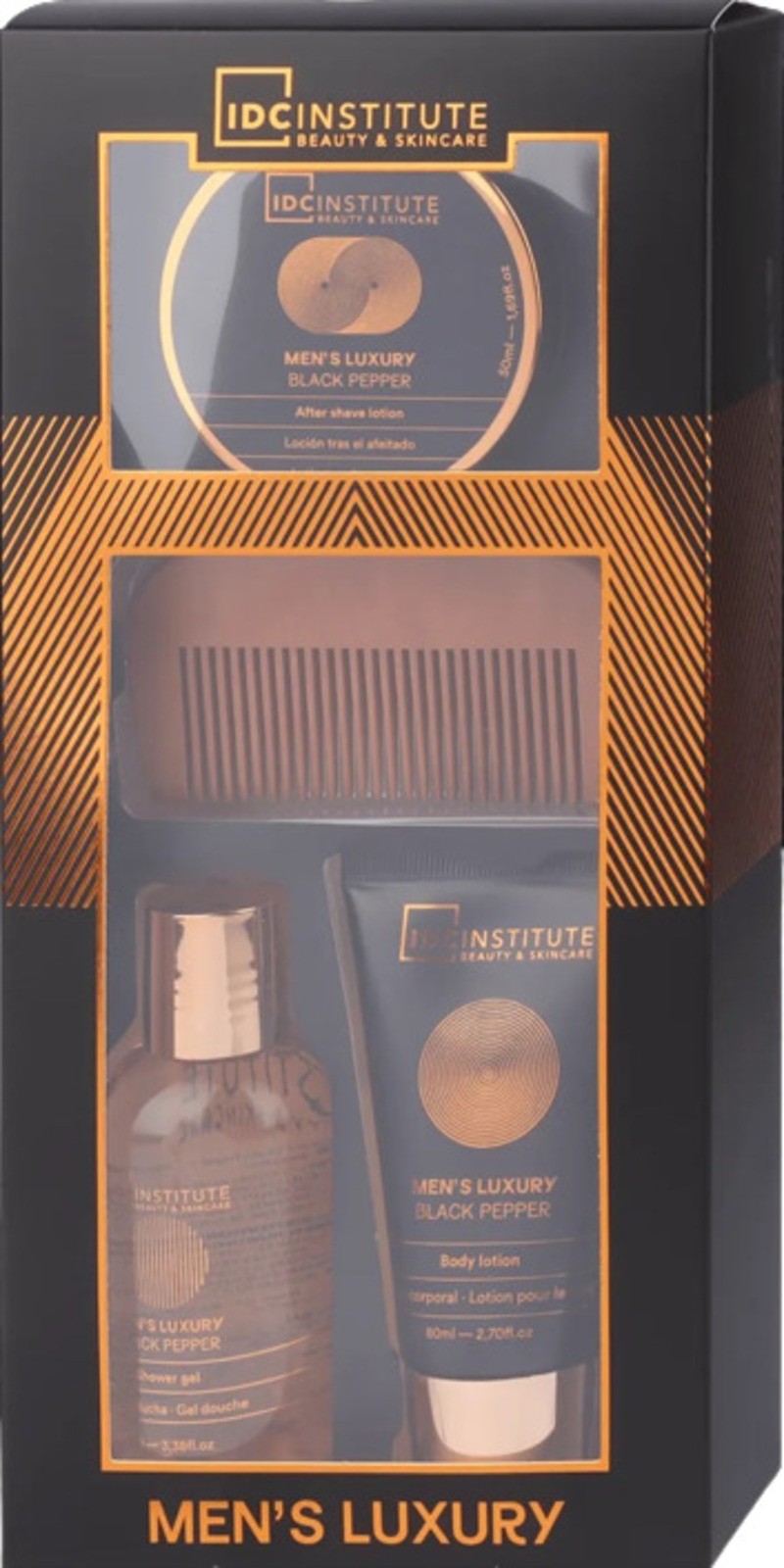 IDC Institute Подаръчен комплект Men's Luxury, 3 части | Ozone.bg