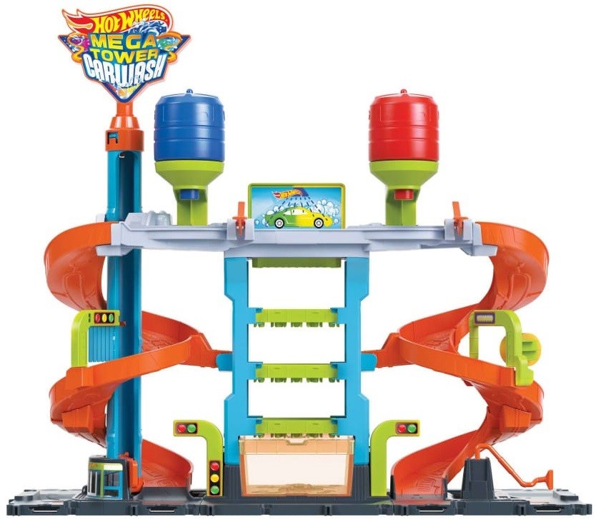 Игрален комплект Hot Wheels City - Автомивка, с колички | Отлична цена ...