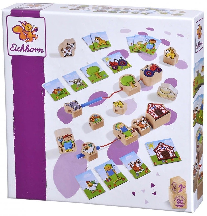 Игра за нанизване Eichhorn - Ферма, 13 части | Отлична цена | Ozone.bg
