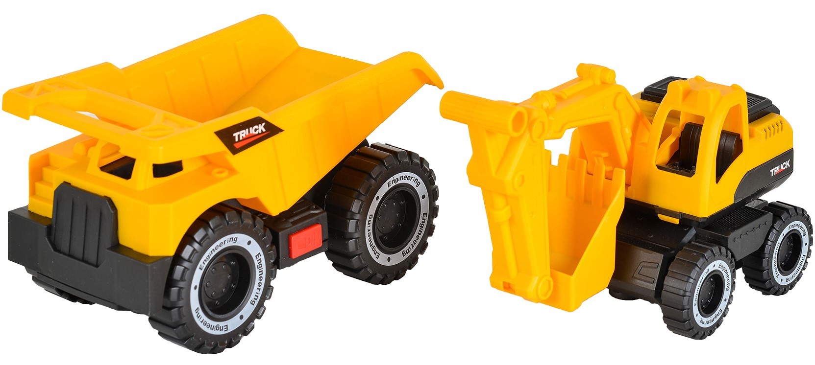 Игрален комплект Jin Jia Toys - Багер и самосвал със звук и светлина | Отлична цена | Ozone.bg
