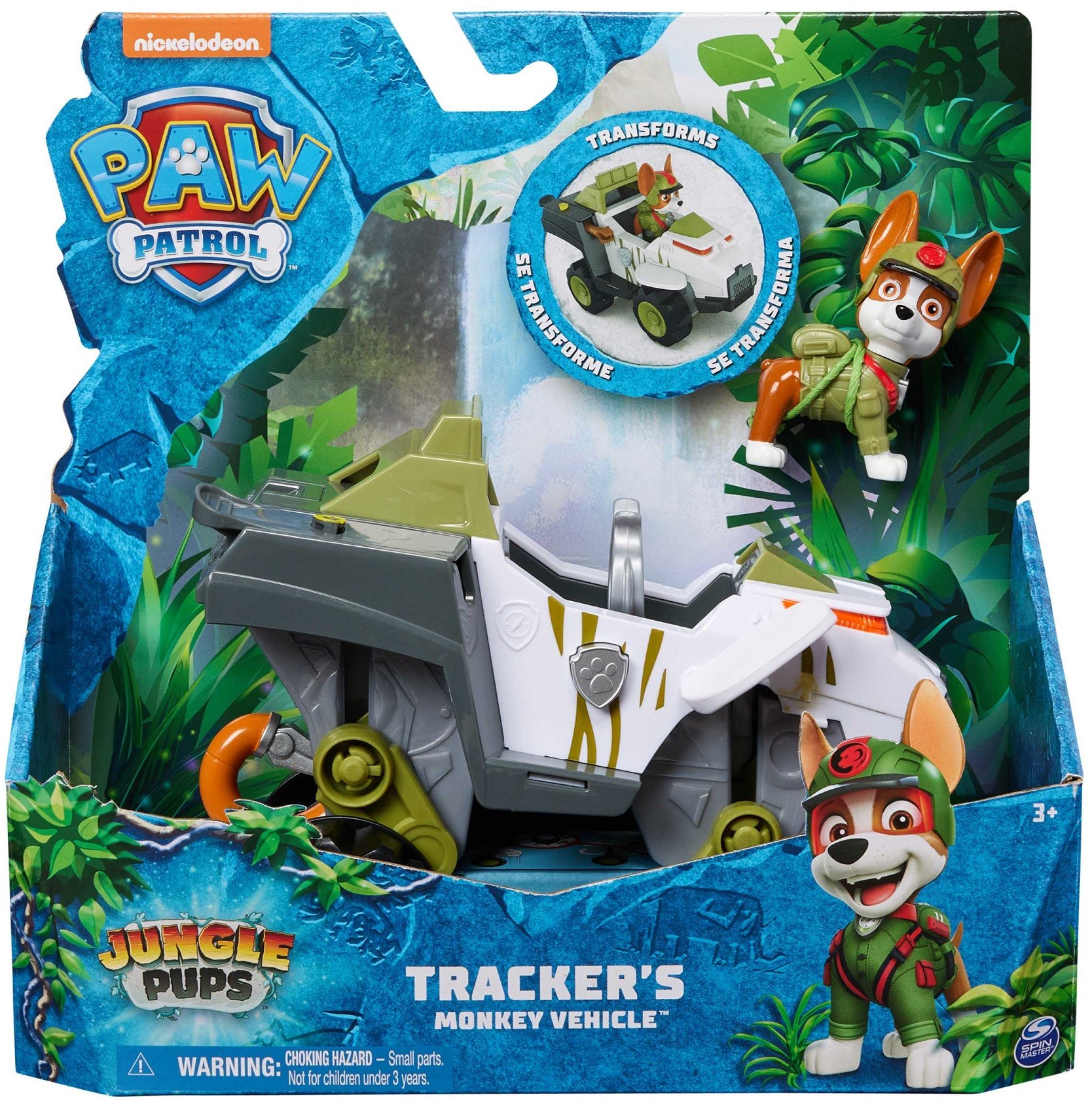 Игрален комплект Spin Master Paw Patrol Jungle Pups - Тракър с превозно ...
