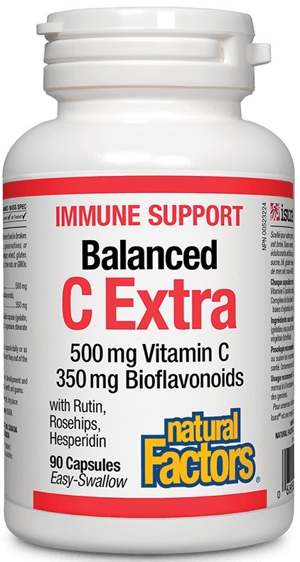 Immune Support Balanced C Extra, 90 капсули, Natural Factors | Ozone.bg