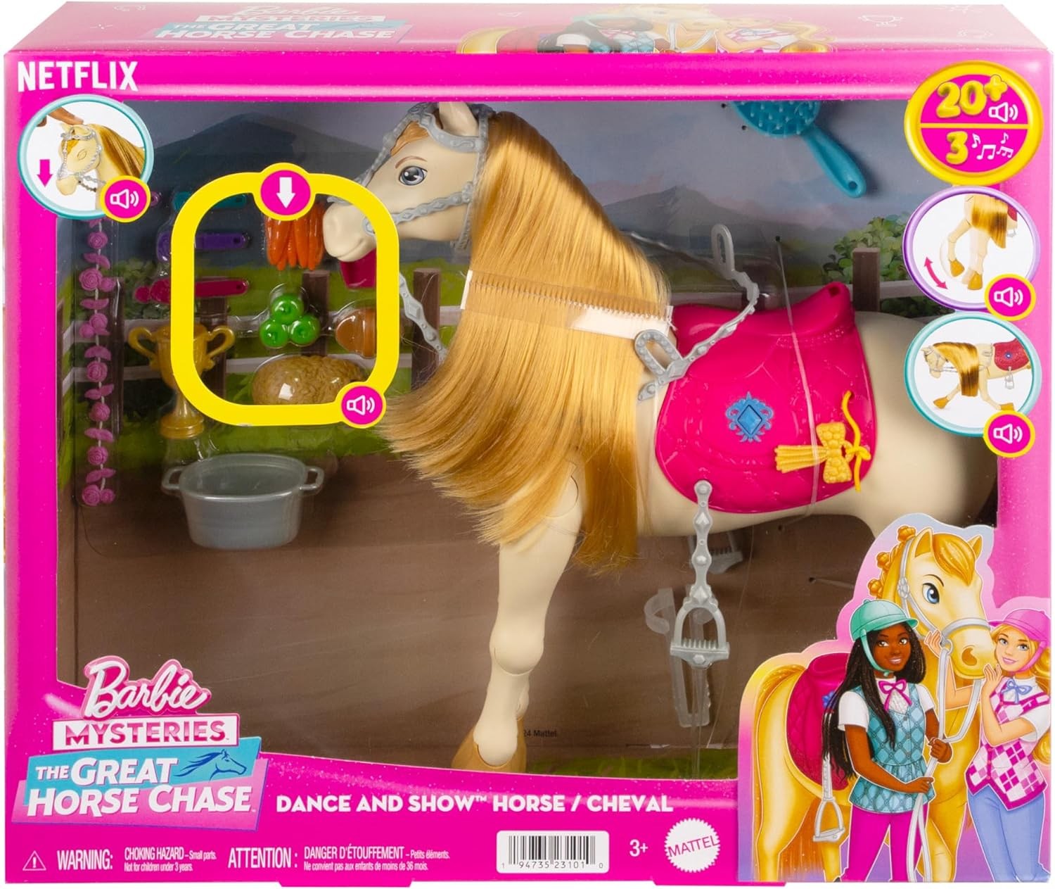 Интерактивна играчка Barbie Mysteries - Конят на Барби | Отлична цена ...