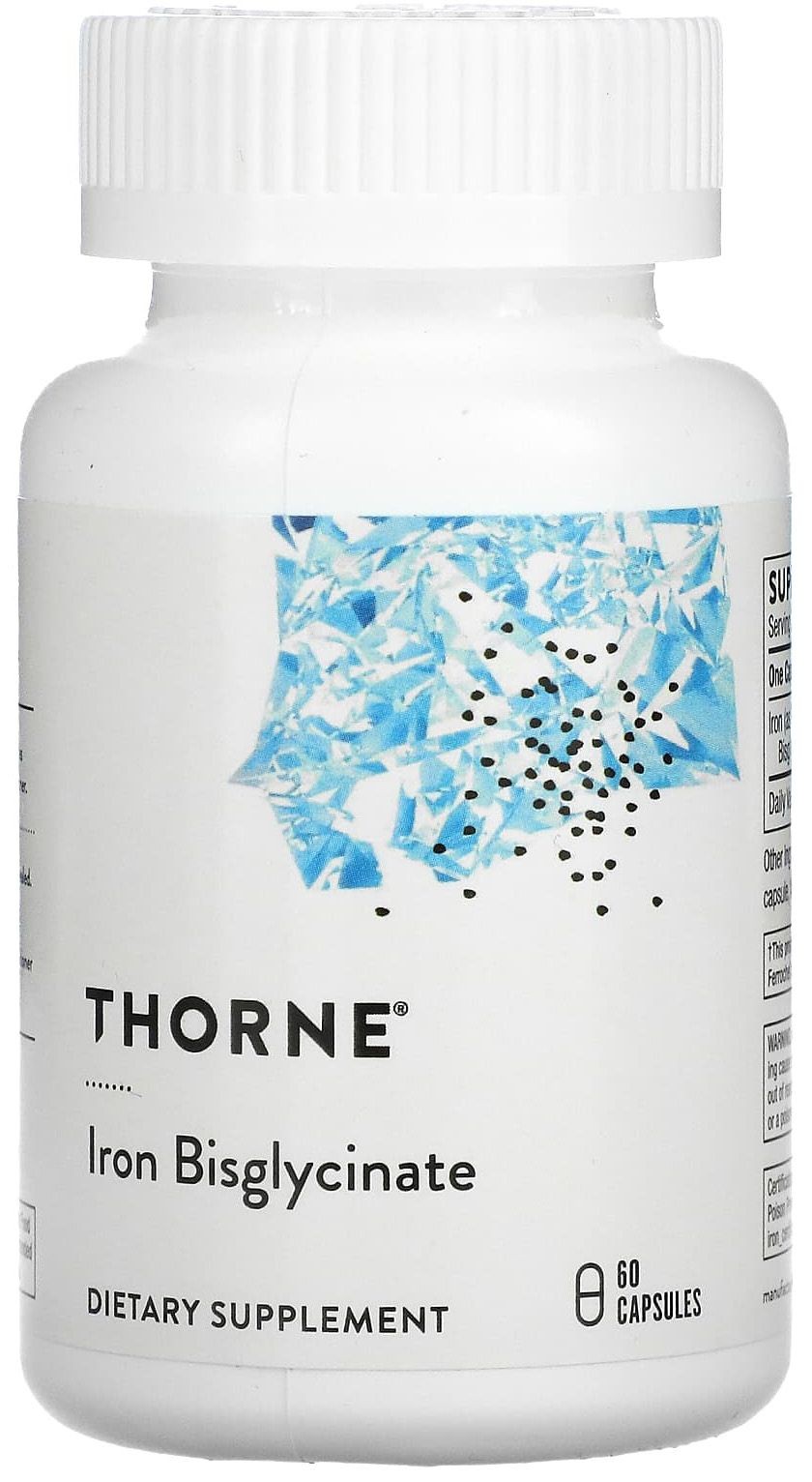 Iron Bisglycinate, 60 капсули, Thorne | Ozone.bg