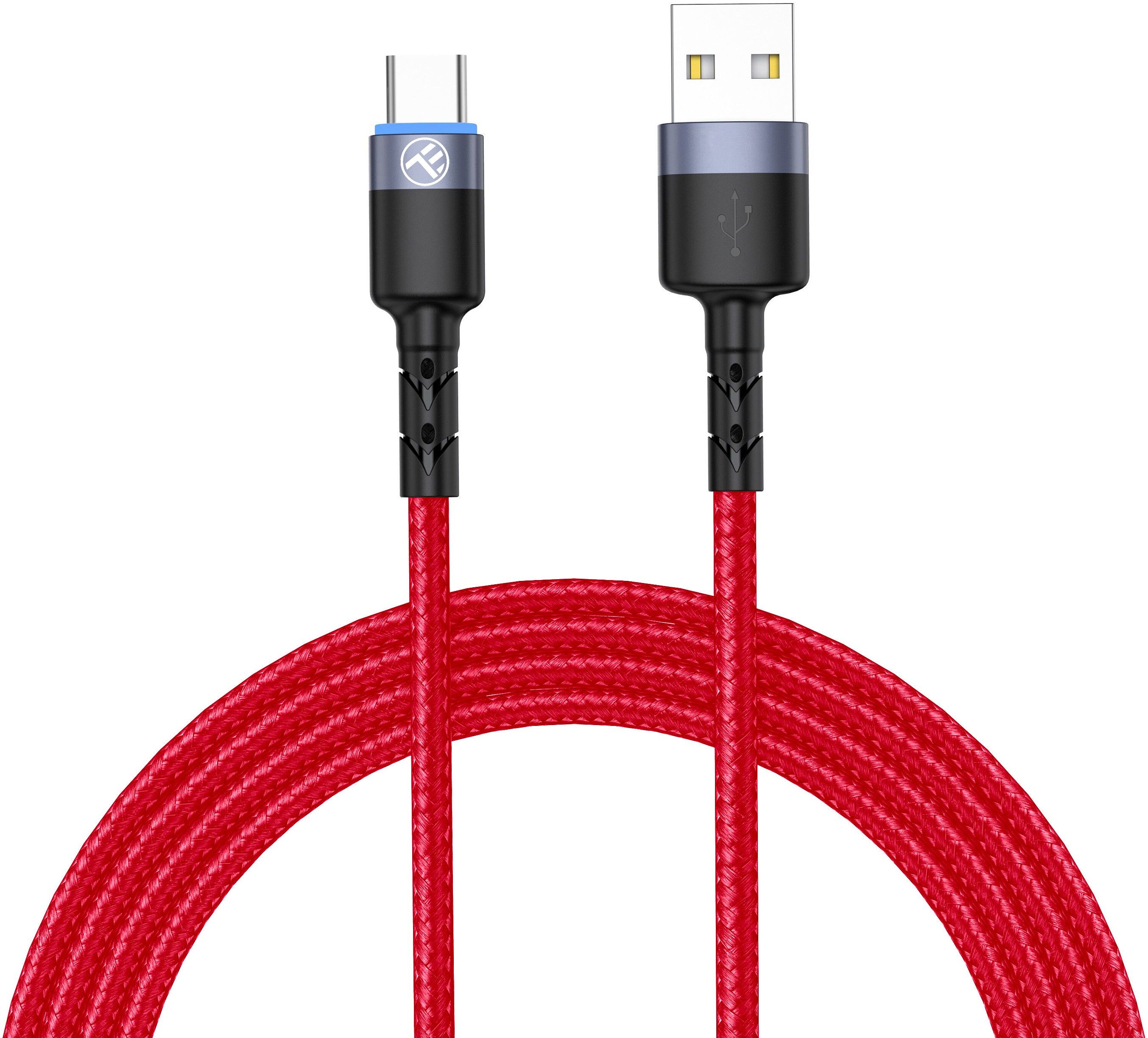 Кабел Tellur - USB/Type-C, LED Light, 1.2m, червен | Ozone.bg