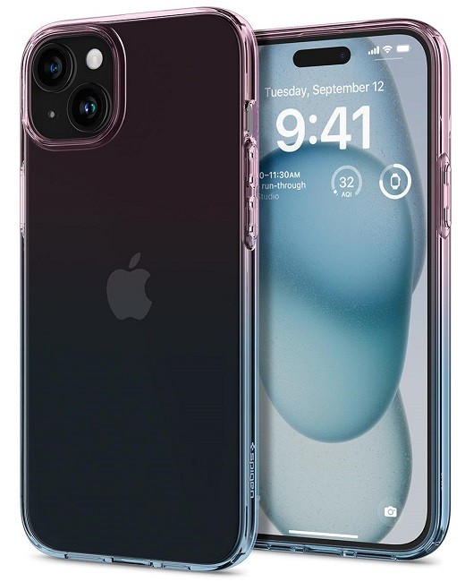Калъф Spigen - Liquid Crystal, iPhone 15, Gradation | Ozone.bg