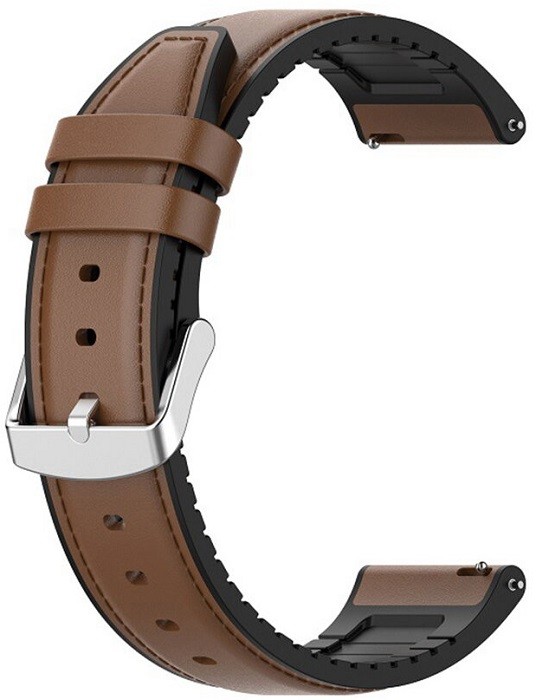 Каишка Techsuit - W007, Galaxy Watch/Huawei Watch, 20mm, кафява | Ozone.bg