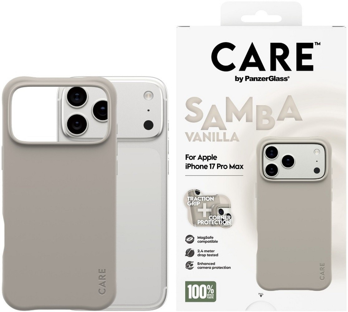 Калъф CARE - Fashionable Samba, iPhone 17 Pro Max, MagSafe, Vanilla ...