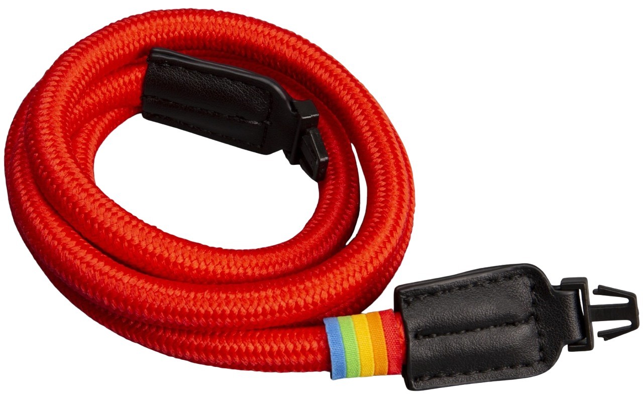 Каишка за фотоапарат Polaroid - Camera Strap Round, червена | Ozone.bg