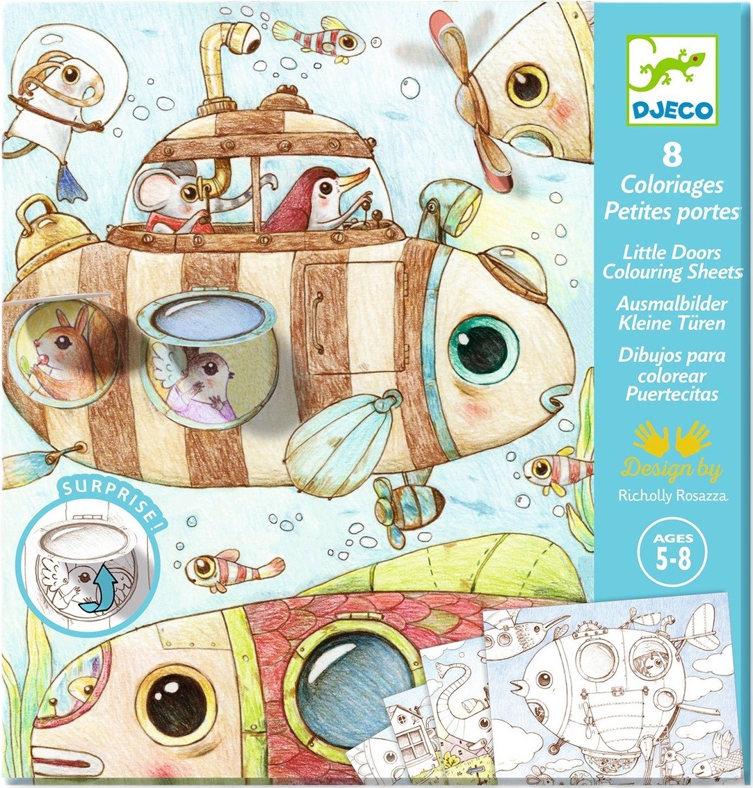 Картини за оцветяване изненада Djeco - Пътуването на Мало | Отлична цена | Ozone.bg