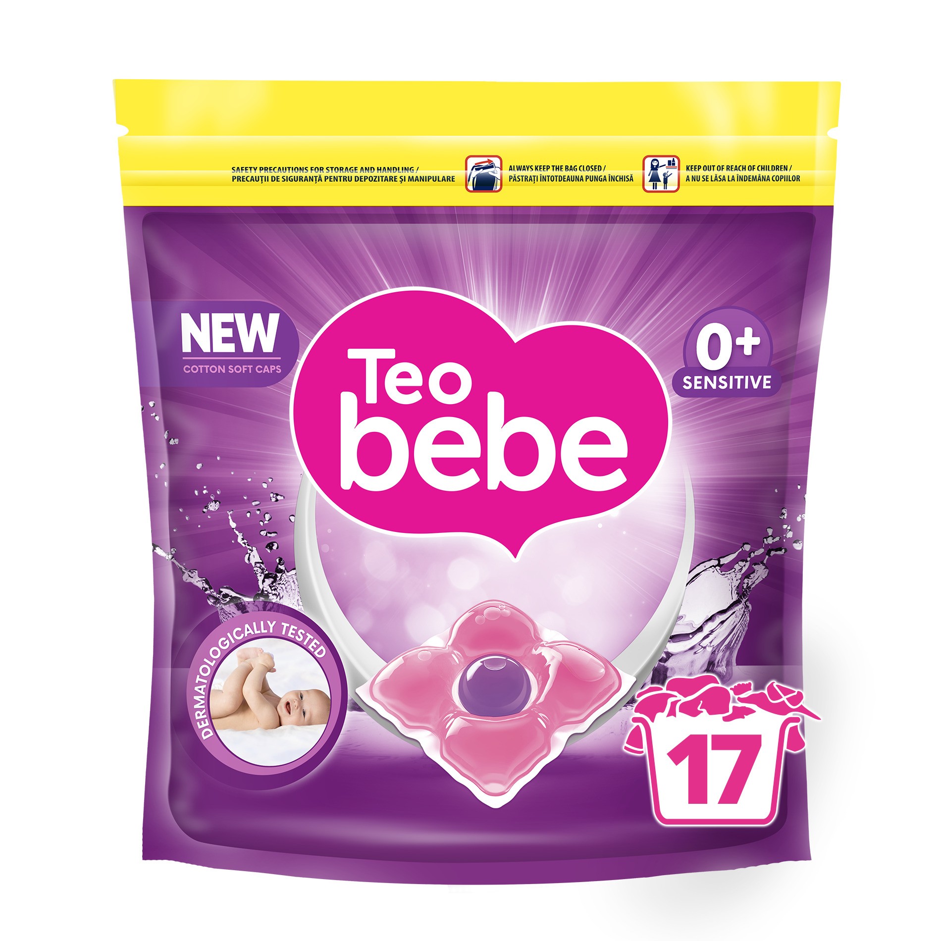 Капсули за пране Teo Bebe - Cotton Touch, 17 броя | Добра цена | Ozone.bg