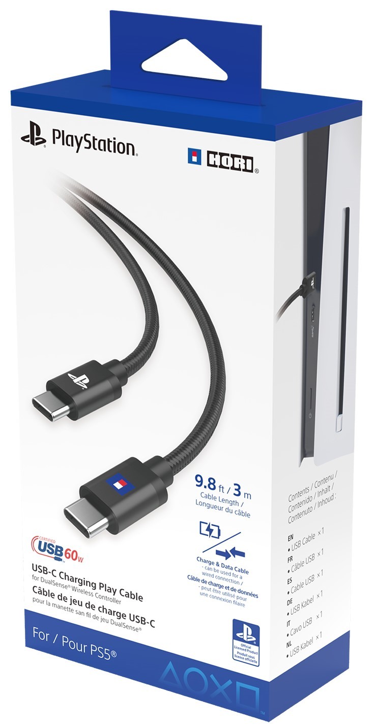 Кабел Hori - Charging Play USB-C (PS5) | Ozone.bg