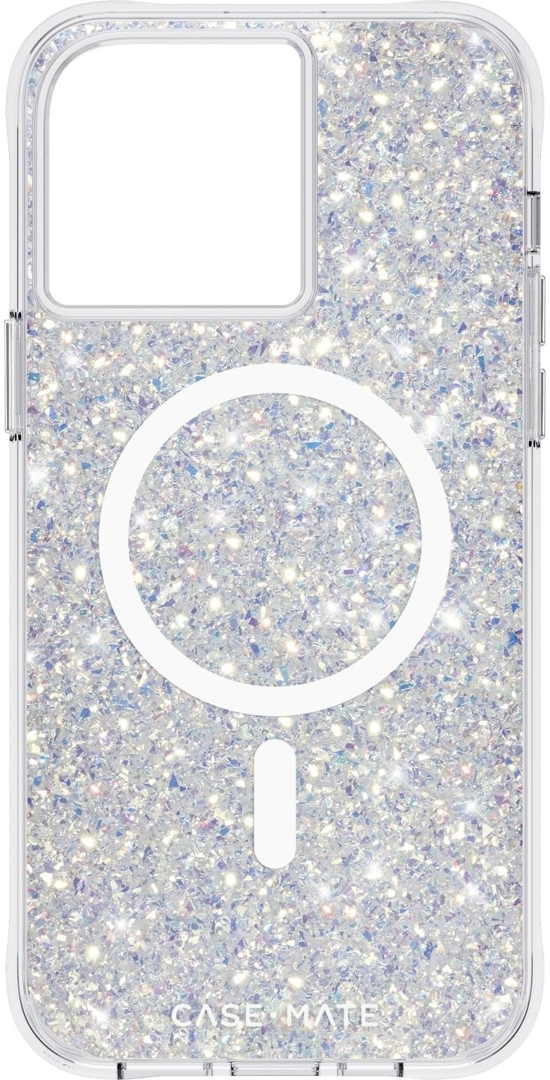 Калъф CaseMate - Twinkle Stardust, MagSafe, iPhone 14 Pro Max, сребрист | Ozone.bg