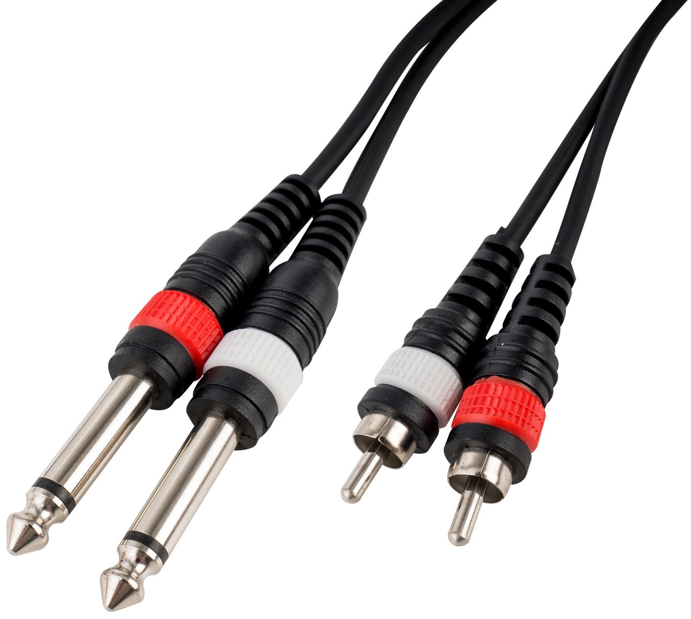 Кабел Cascha - HH 2096, RCA/6.3mm, 6m, черен | Ozone.bg