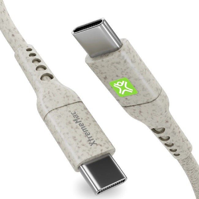 Кабел XtremeMac - Eco, USB-C/USB-С, 1 m, бял | Ozone.bg
