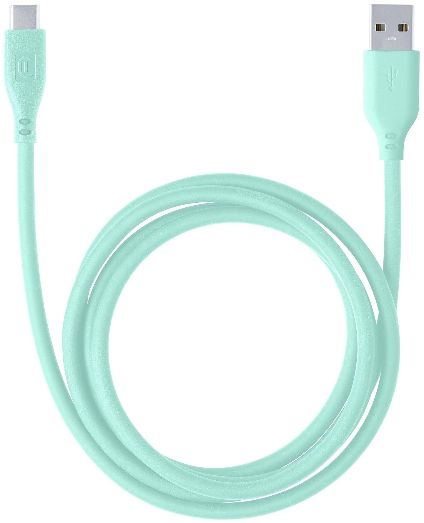 Кабел Cellularline - Soft, USB/USB-C, 1.2m, зелен | Ozone.bg