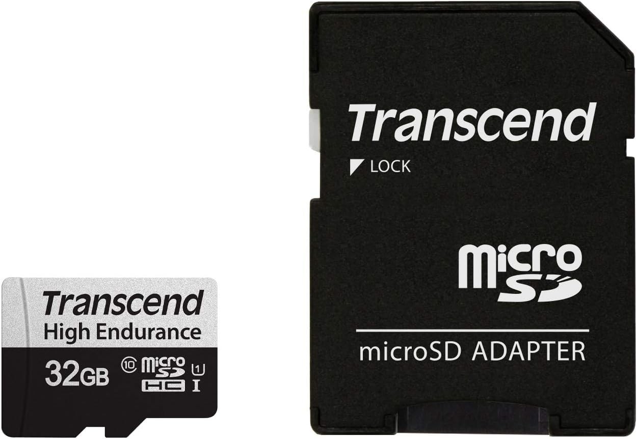 Карта памет Transcend - High Endurance, 32GB, microSDHC + адаптер ...
