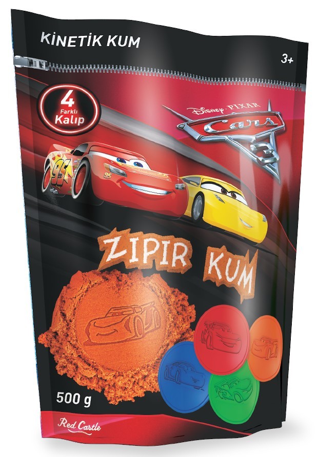 Кинетичен пясък Red Castle - Колите 3, оранжев, 500 g | Отлична цена ...