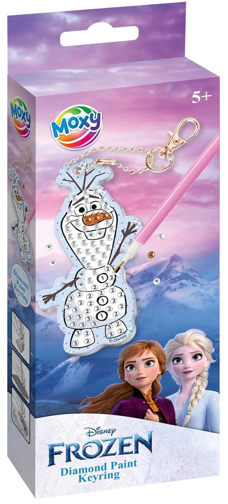 Комплект за рисуване с мъниста Moxy Frozen - Ключодържател | Ozone.bg