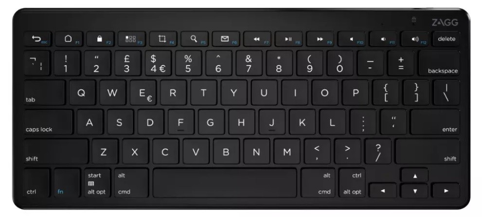 Клавиатура ZAGG - Universal Keyboard Bluetooth KB, безжична, черна ...