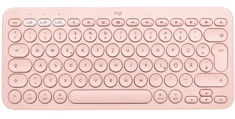 Клавиатура Logitech - K380, безжична, US Layout, розова | Ozone.bg
