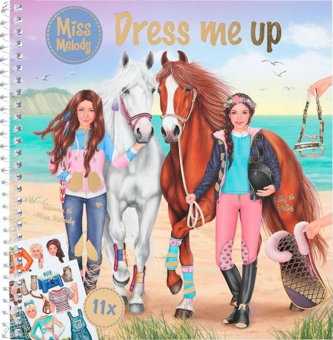 Книжка със стикери Top Model - Miss Melody, Облечи ме | Отлична цена ...