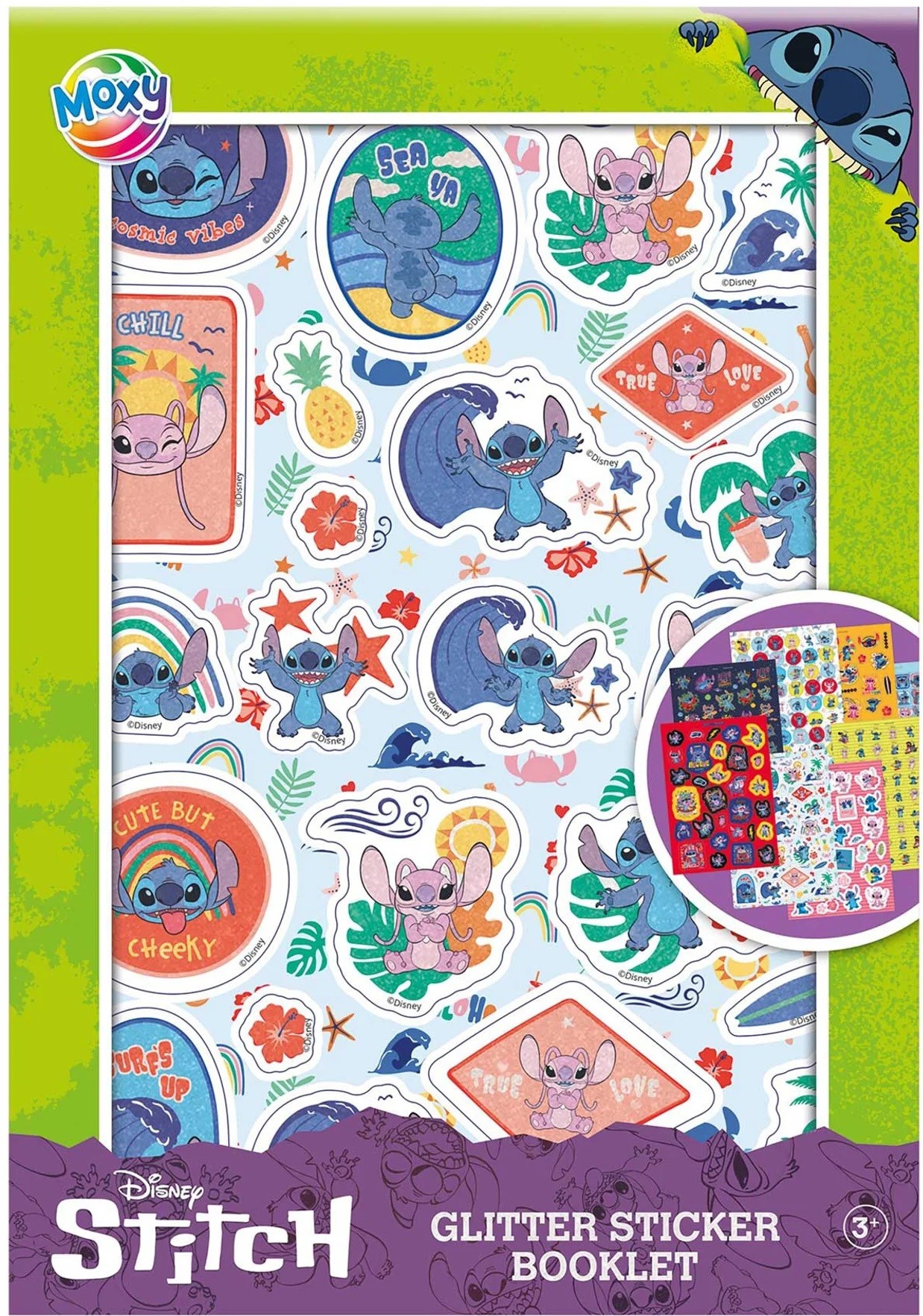 Книжка със стикери Moxy - Stitch, A5 | Ozone.bg