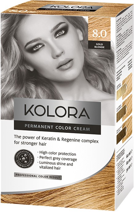 Kolora Боя за коса, 8.0 Златисто рус | Ozone.bg