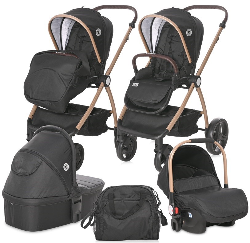 Комбинирана количка 3 в 1 Lorelli - Infinity, Black Diamonds | Добра цена | Ozone.bg