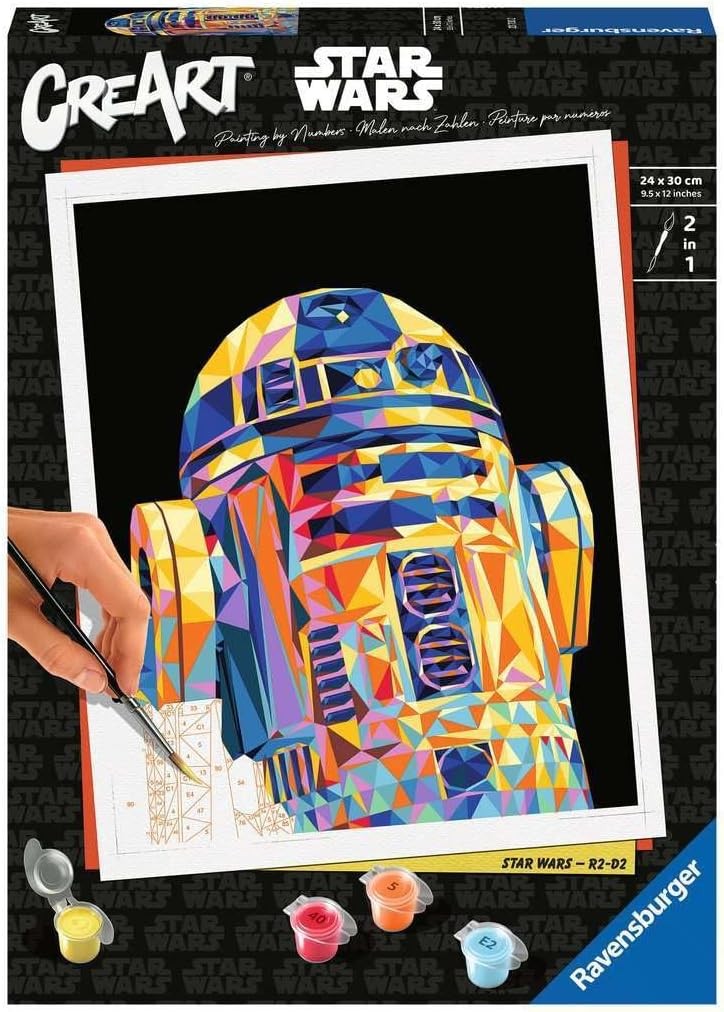 Комплект за рисуване по номера Ravensburger CreArt - Междузвездни войни R2 D2 | Ozone.bg