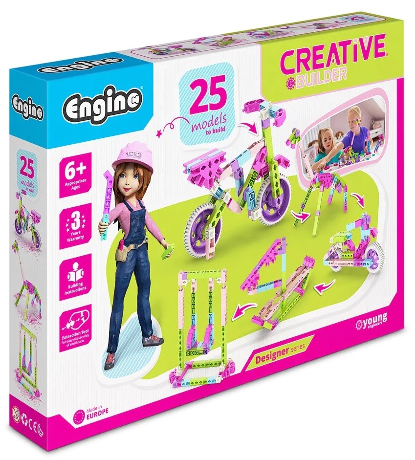 Конструктор Engino Creative Builder - 25 модела за момичета | Отлична ...