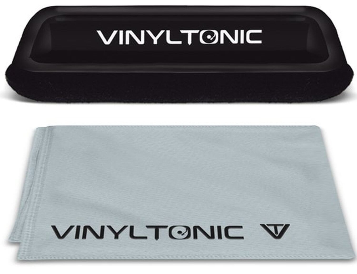 Комплект за почистване Vinyl Tonic - Cloth & Brush Set, сив/черен ...