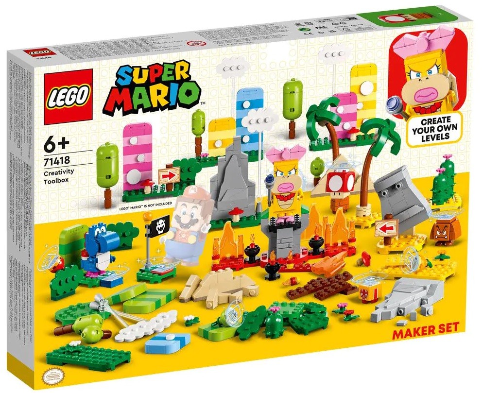 Комплект LEGO Super Mario - Кутия с творчески инструменти (71418 ...