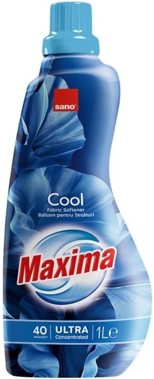 Концентриран омекотител Sano - Maxima Cool, 40 пранета, 1 l | Ozone.bg