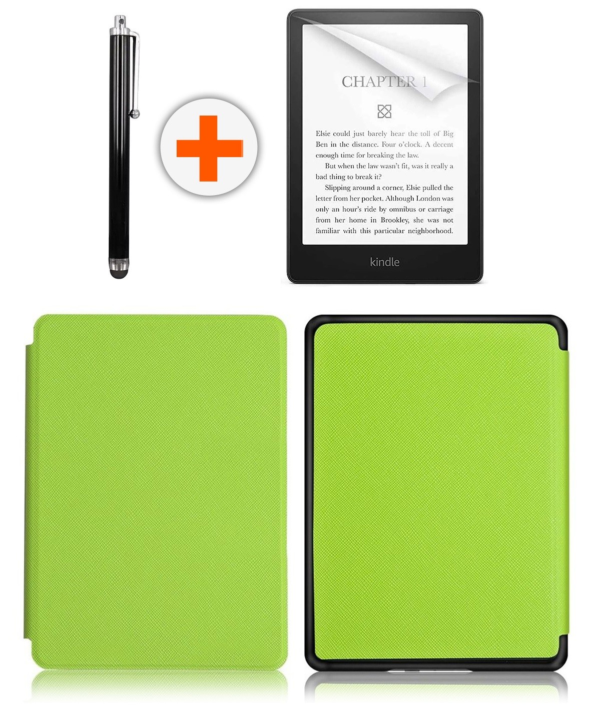 Комплект Garv/Еread - Smart, за Kindle Paperwhite 2021/2022, зелен ...