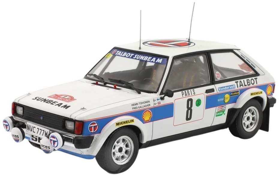 Колекционерски модел IXO Състезателни: Автомобили - Talbot Sunbeam Lotus, No.8, Rallye WM, Rally ...