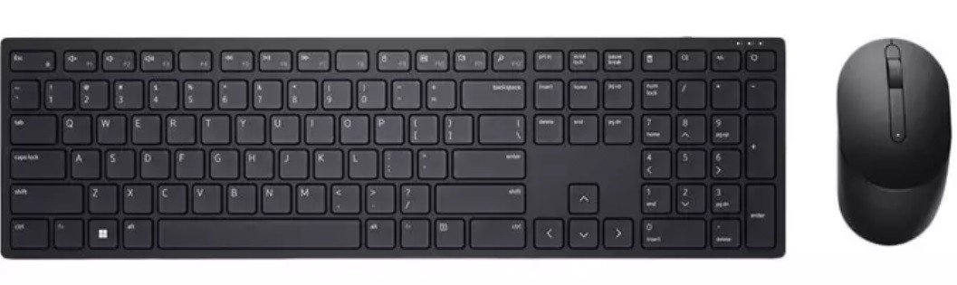 Комплект мишка и клавиатура Dell - KM5221W Pro, безжичен, черен | Ozone.bg