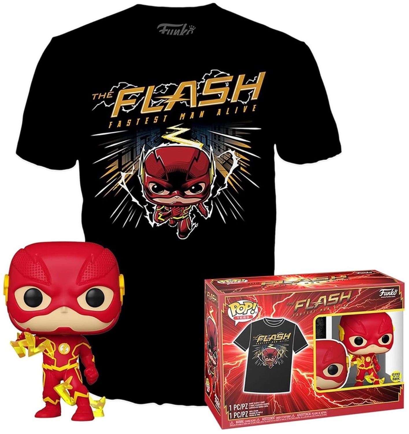 Комплект Funko POP! Collector's Box: DC Comics - The Flash (The Flash) (Glows in the Dark ...