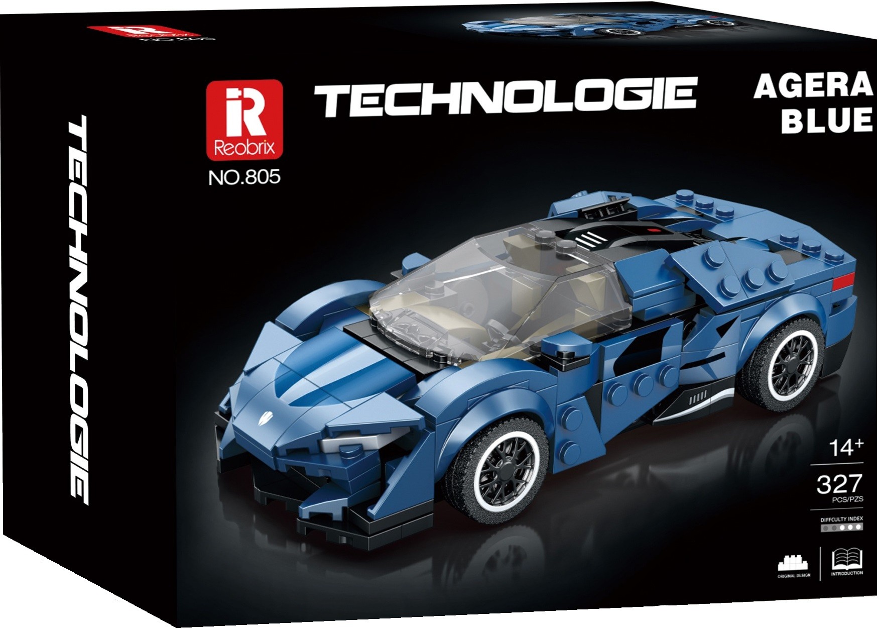 Конструктор Reobrix Technologie - Koenigsegg Agera Blue (805) | Отлична ...