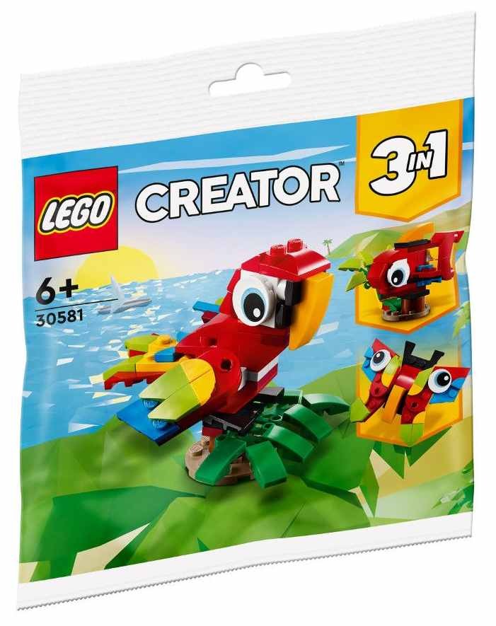Конструктор 3 в 1 LEGO Creator - Тропически папагал (30581) | Отлична ...
