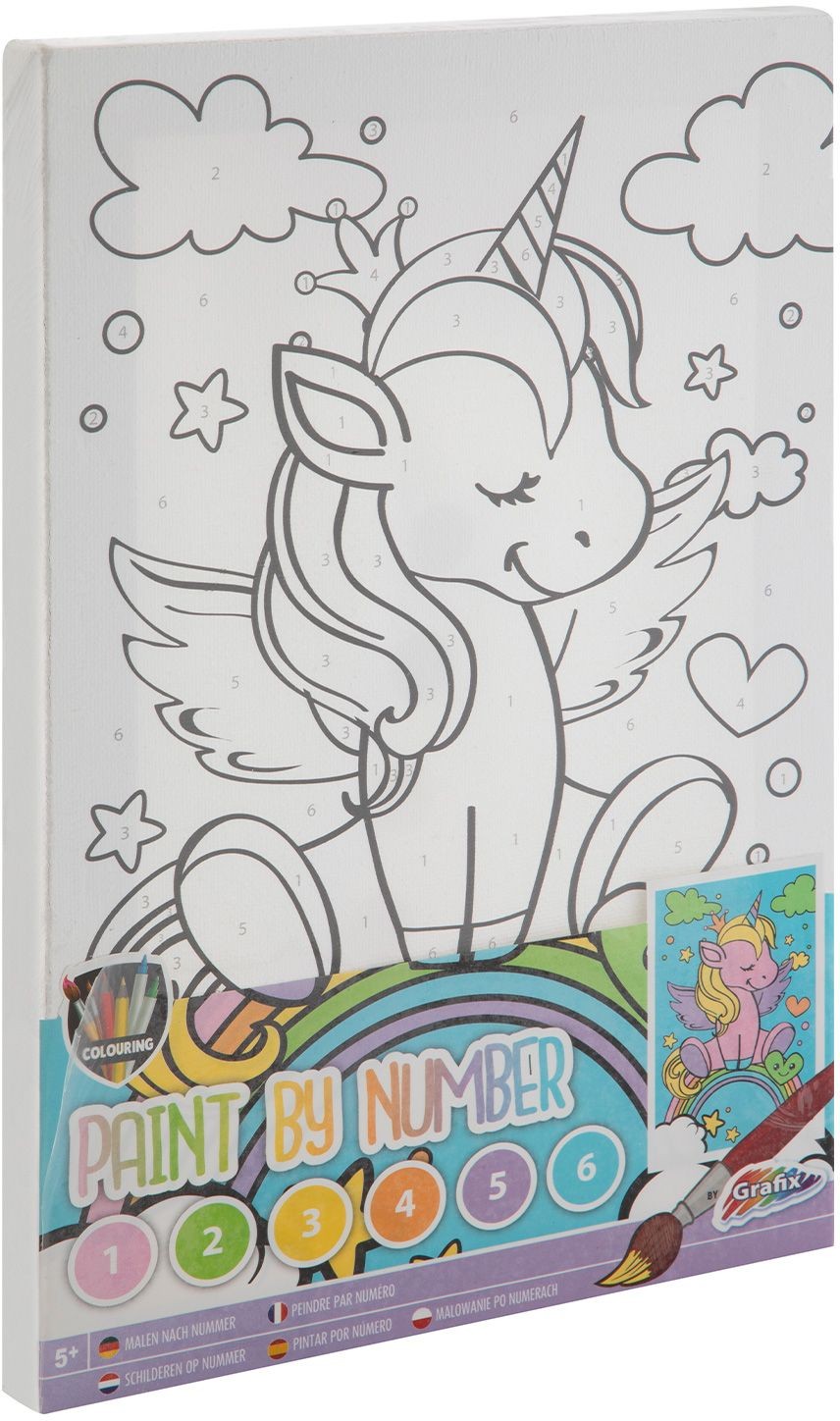 Комплект за рисуване по номера Grafix - Еднорог | Ozone.bg